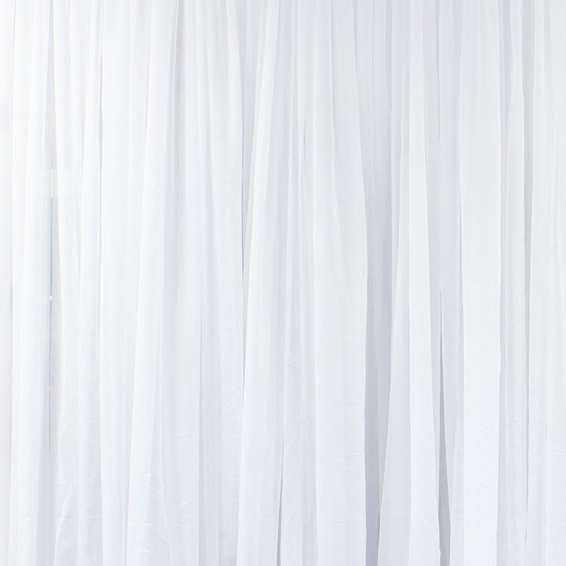 Rideaux - Drapé Transparent Blanc
